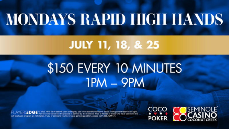 Coco Poker | Seminole Casino Coconut Creek