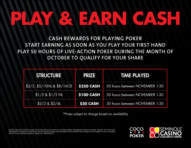 MONTHLY PROMOTIONS | Coco Poker